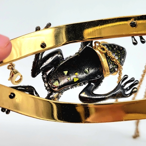 Alexis Bittar | Jewelry | Vintage Alexis Bittar Couture Frog Choker W ...